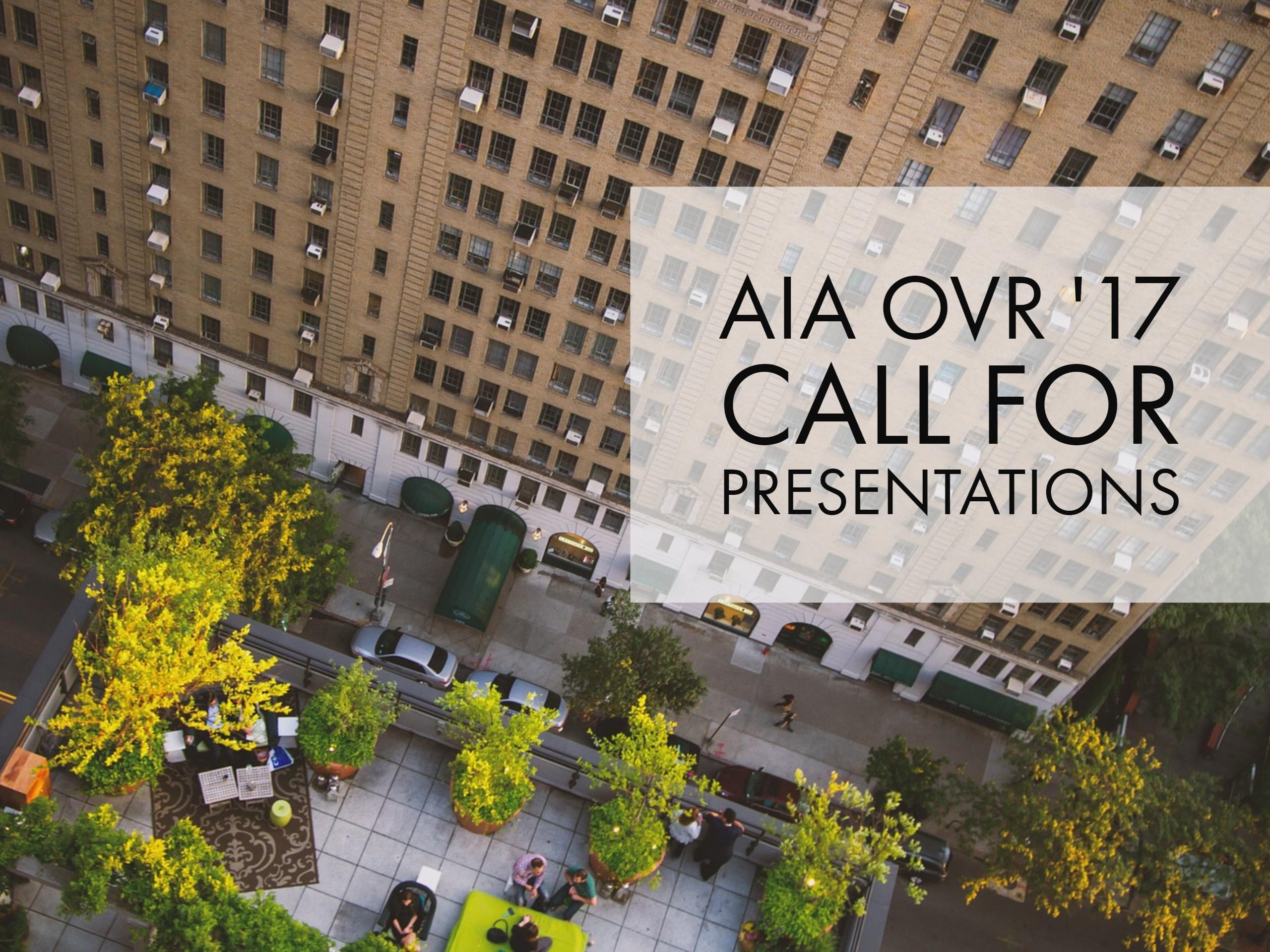 Call for Presentations - AIA Ohio